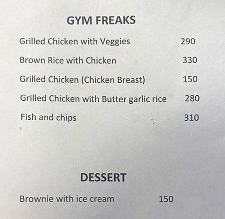 Menu at Sam's Cafe Kitchen & Bakery, Pune