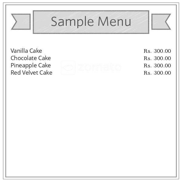 Menu of Mom's Bakery, Saket, New Delhi