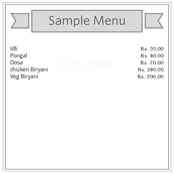 Menu of Yercaud Kitchen, Adyar, Chennai