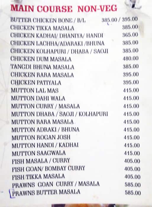 Menu at Hotel Darshan Towers - Amantran Restaurant, Nagpur