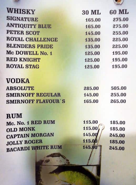 Menu at Hotel Darshan Towers - Amantran Restaurant, Nagpur