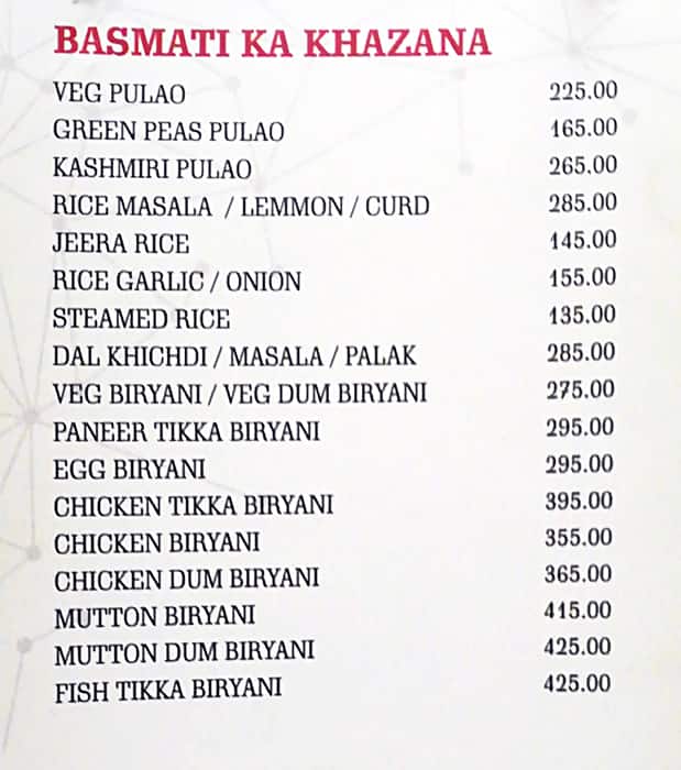 Menu at Hotel Darshan Towers - Amantran Restaurant, Nagpur