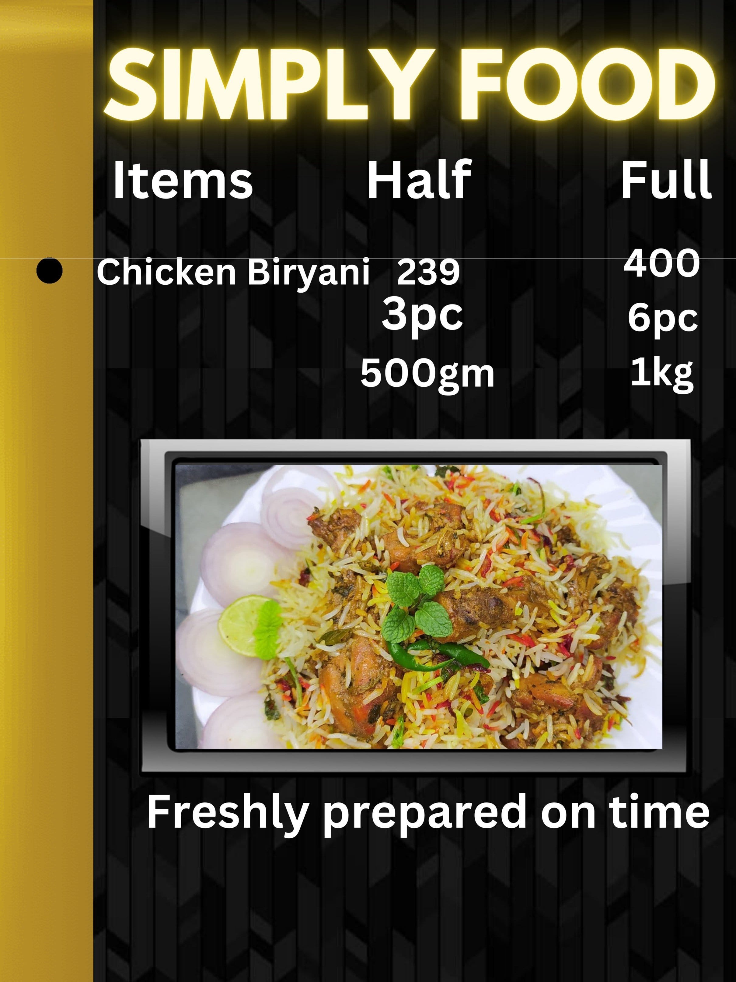 Menu of Parallel Foods, Sector PI, Greater Noida