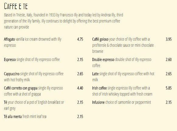 Menu at Spaghetti House pub & bar, London, 24 Cranbourn St