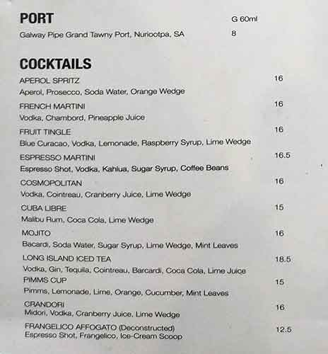 Menu at 57 Cafe Bar Restaurant, Mount Waverley, Pinewood Shopping Centre 57