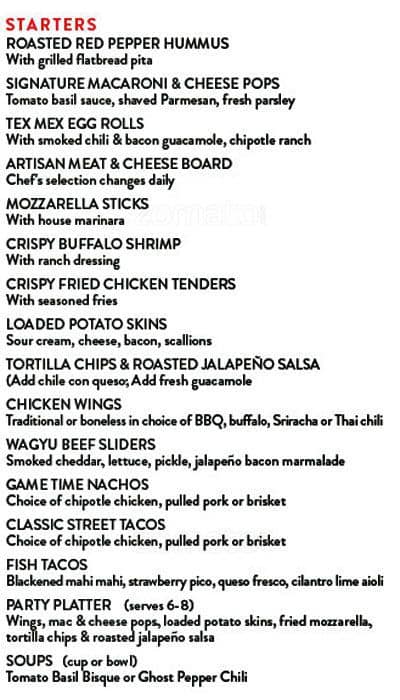 Menu at PINSTACK Plano restaurant, Plano