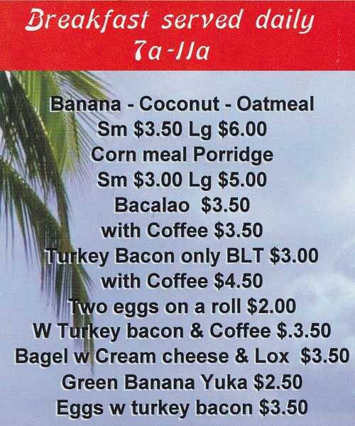 Healthier Choices Menu, Menu for Healthier Choices, East Harlem, New ...