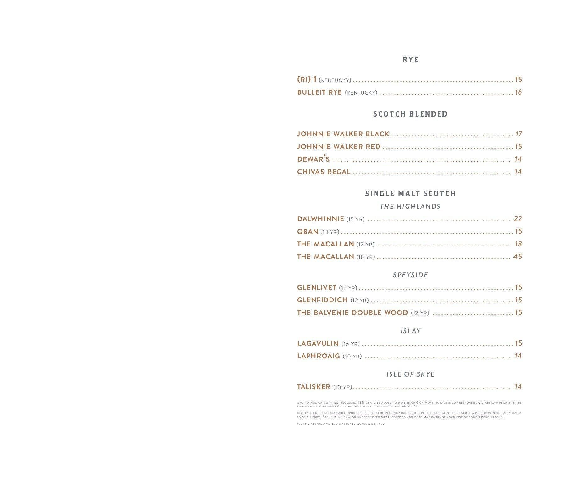 Menu at Foundry Kitchen pub & bar, West New York, 270 West 43rd St