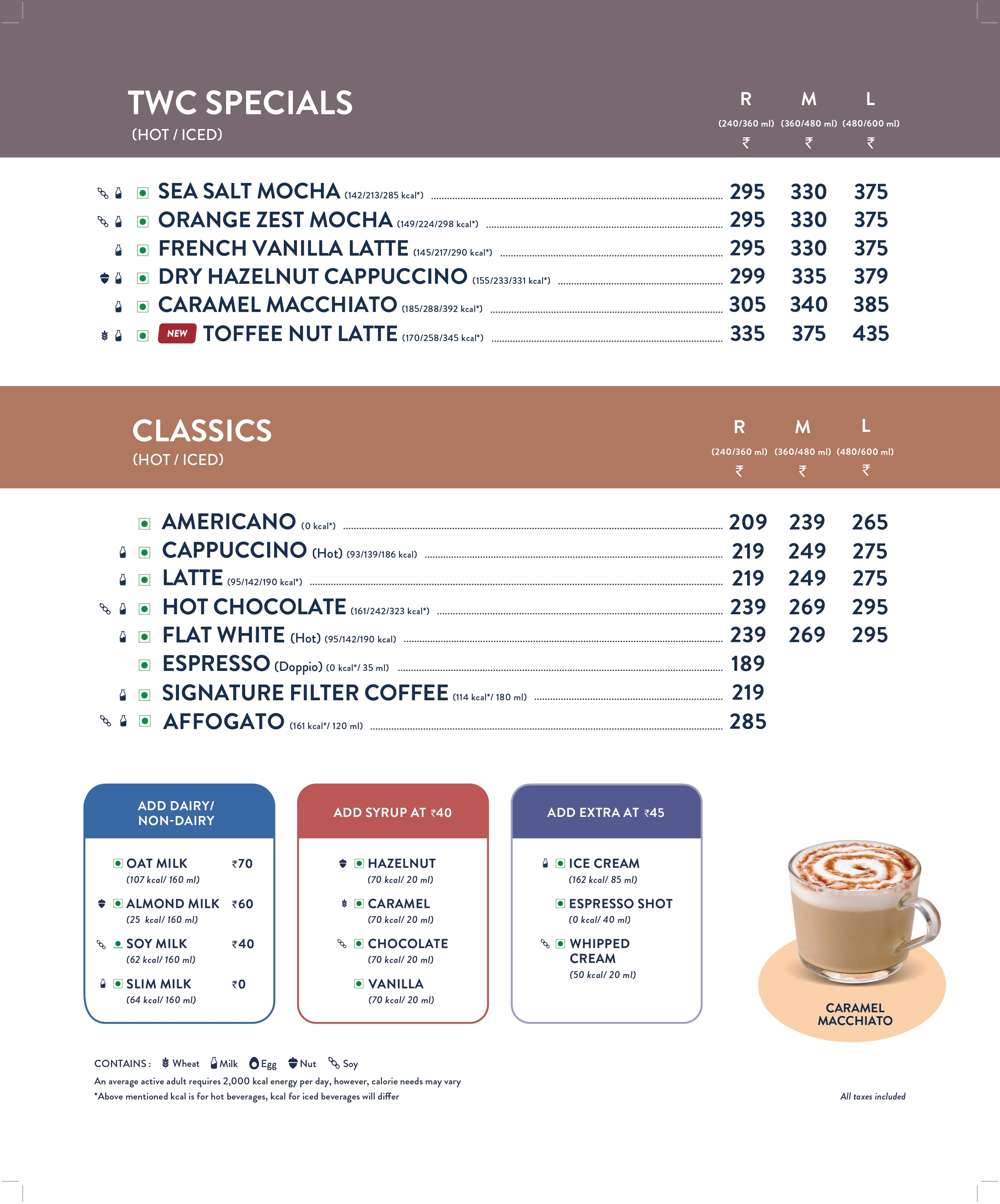 Menu of Third Wave Coffee, Kanakapura Road, Bangalore