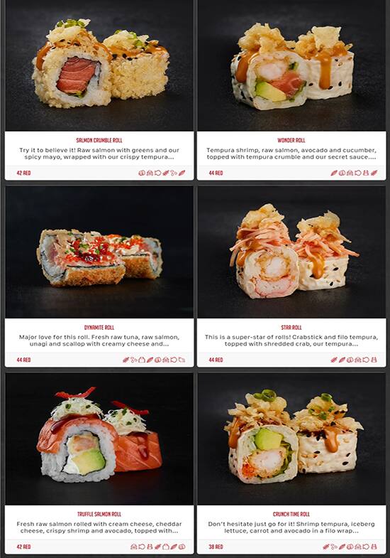 Menu of Catch 22 Jumeirah Beach Residence JBR Dubai