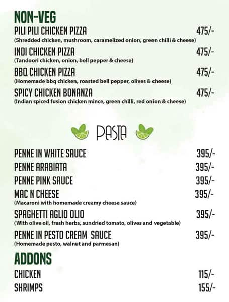 Menu at Mojito Cafe, Thane