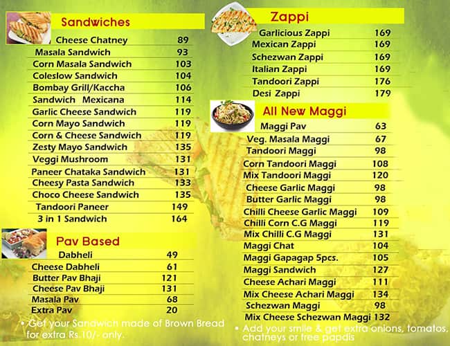Menu at Chatar Patar, Kolkata, 66