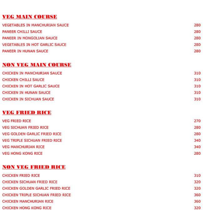 Menu at Mogul Sarai, Mumbai, Ground Floor