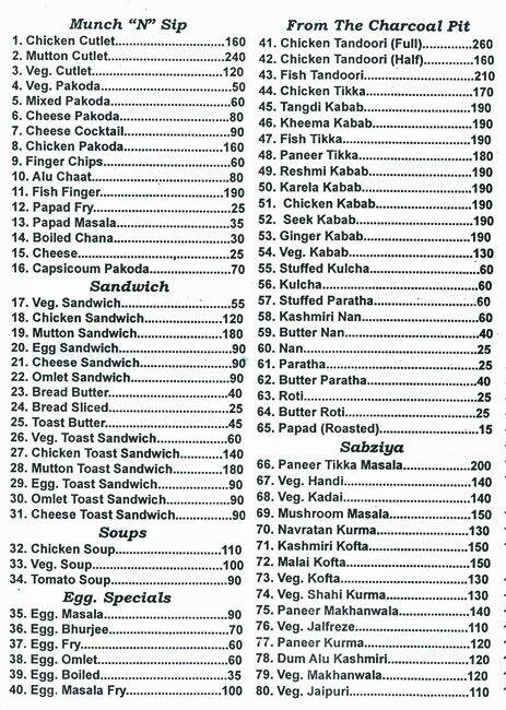 Chakra Menu, Menu for Chakra, Goregaon East, Mumbai - Zomato