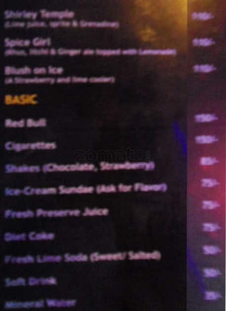 Menu at Arabian Nights, Faridabad, Sector 15