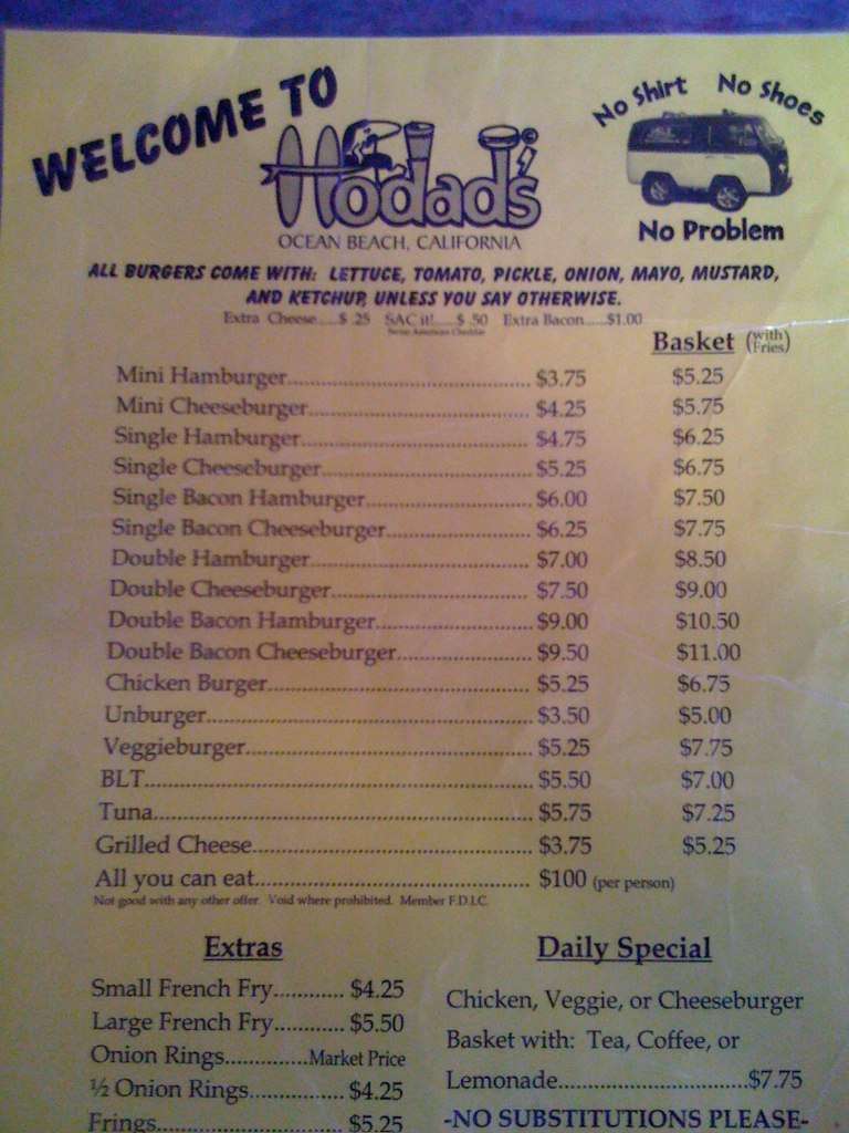 Hodad's, Ocean Beach, San Diego - Urbanspoon/Zomato