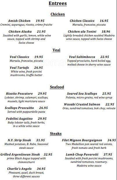 Menu at Lake House Restaurant and Bar, Mahopac