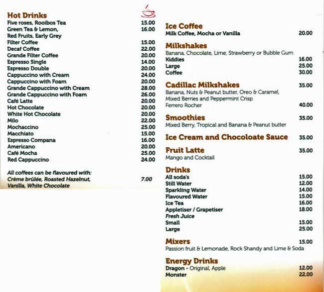 Menu at 2Moro's eat & drink Bistro cafe, Pretoria