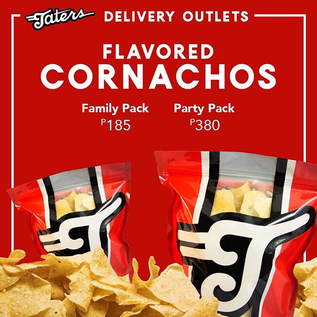 Menu at Taters Entertainment Snacks pub & bar, Makati, Glorietta 4