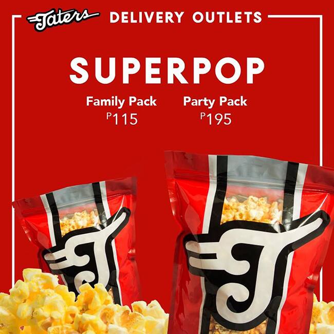 Menu at Taters Entertainment Snacks pub & bar, Makati, Glorietta 4