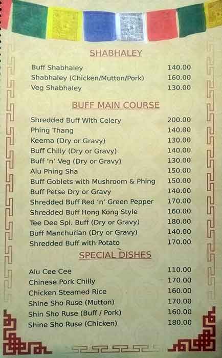 Menu at Tee Dee restaurant, New Delhi, H-32