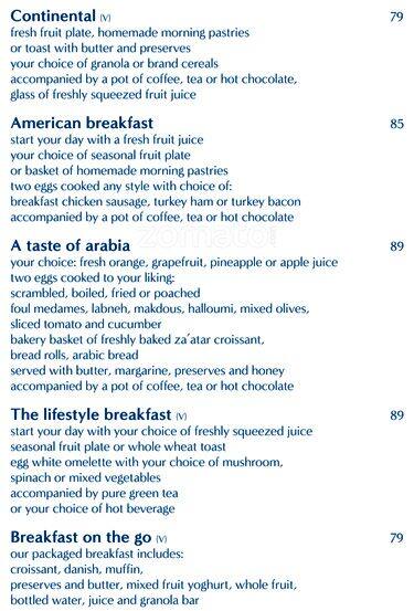 Moka Café - Villa Rotana Menu - Zomato