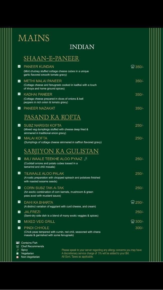 Menu at The Dining Booze, Kanpur