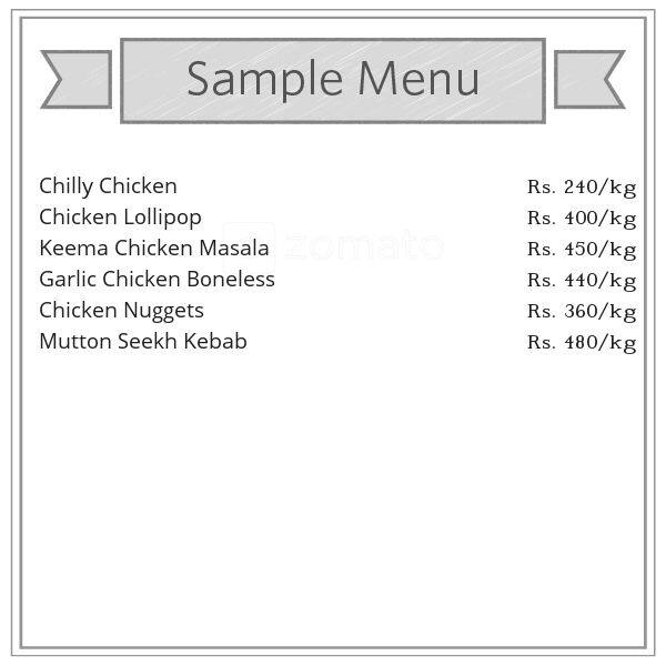 Menu at Chicken Shop, Chandigarh