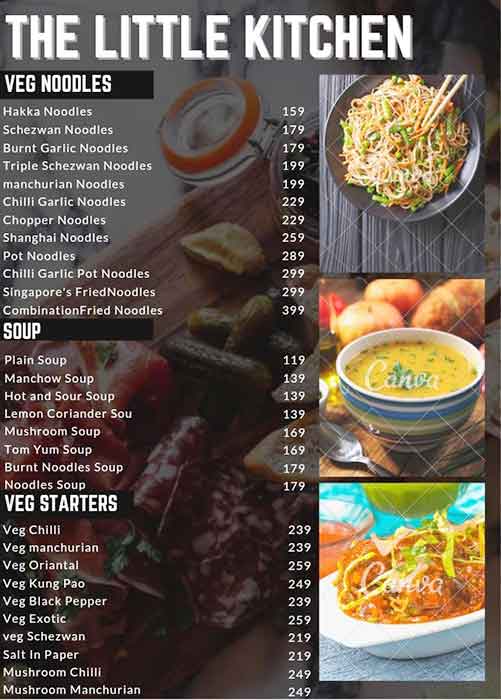 Menu of The Little Kitchen, Kandivali East, Mumbai