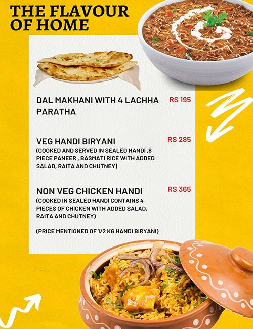 Menu of The Flavour Of Home, Sri Krishnapuri, Patna