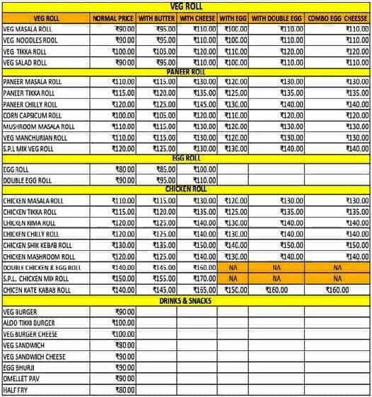Menu of Foodies Destination, Wakad, Pune