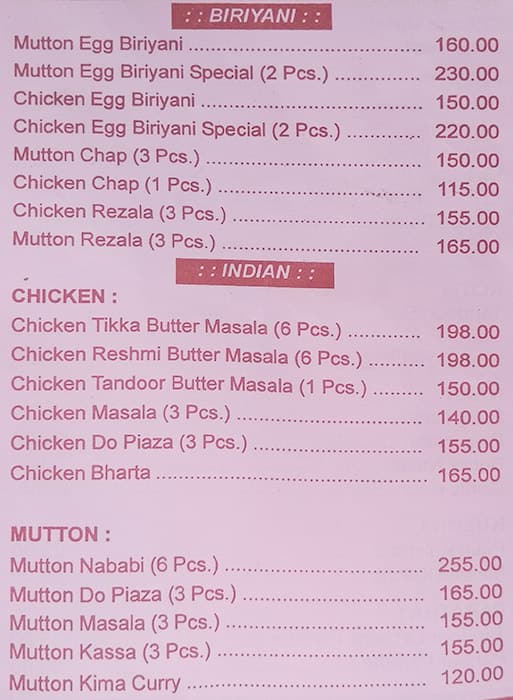 Aahar Restaurant Menu, Menu for Aahar Restaurant, Sector 1, Salt Lake ...