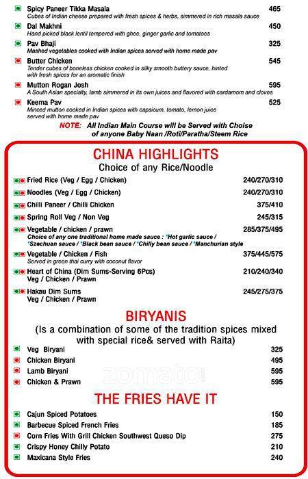 Menu at Pind Balluchi Restaurant & Bar, New Delhi, H54W+84F