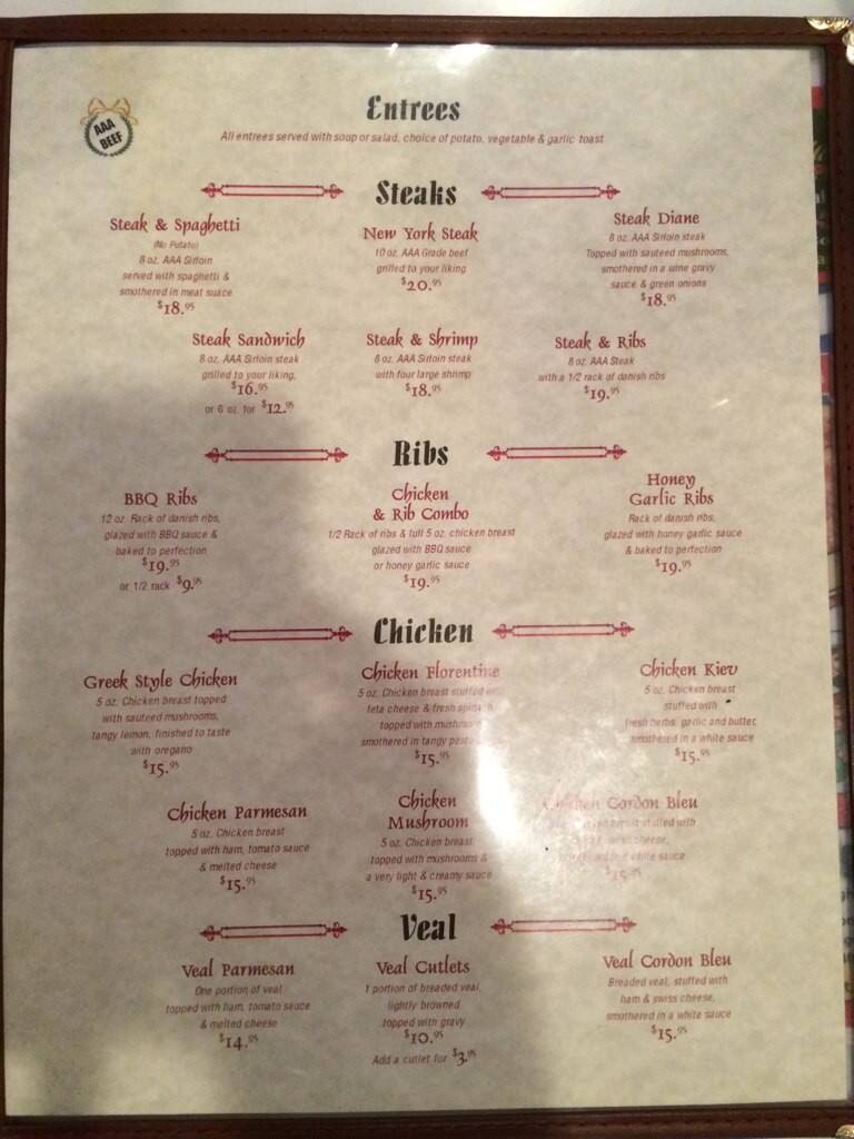 Menu at Rite Spot Pizza & Steak House restaurant, Consort, 50 St
