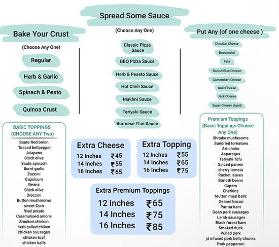 Menu at Dutch Oven, Gurugram, Platinum Tower