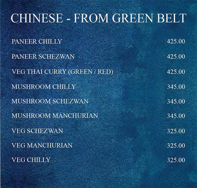 Menu at Persian Darbar, Mumbai, Time Square Building B Wing