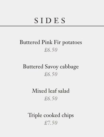 Menu at Dinner by Heston Blumenthal restaurant, London