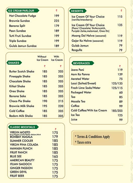 Menu of The Veggie Bites, Pitampura, New Delhi