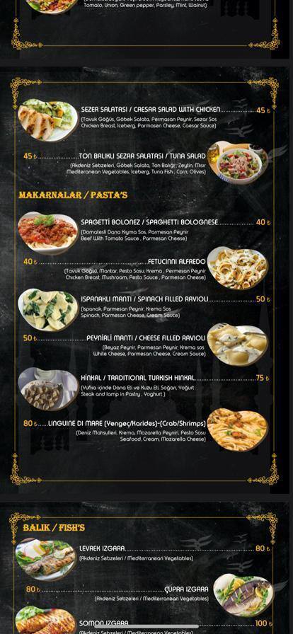 Menu at Terrace Marmara Restaurant - Blue House Hotel, Istanbul