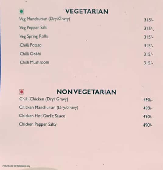 Menu of Pind Balluchi, Sector 29, Gurgaon