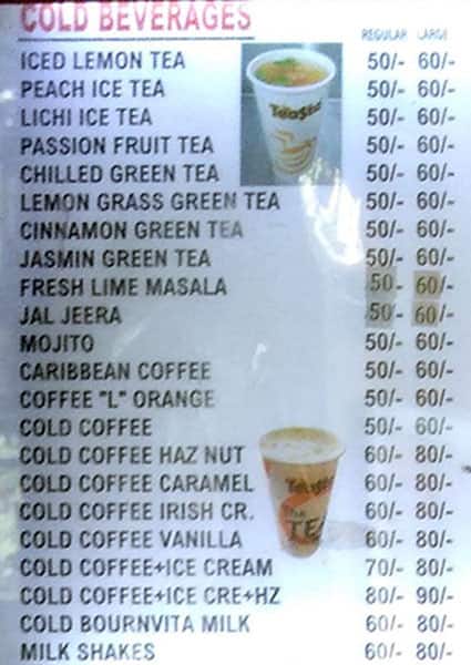 Menu at Teasta - The Tea Shop, Noida, Shop No 16