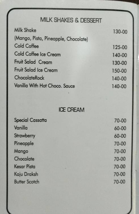 Menu at Decent Restaurant, Ahmedabad, 1st Floor