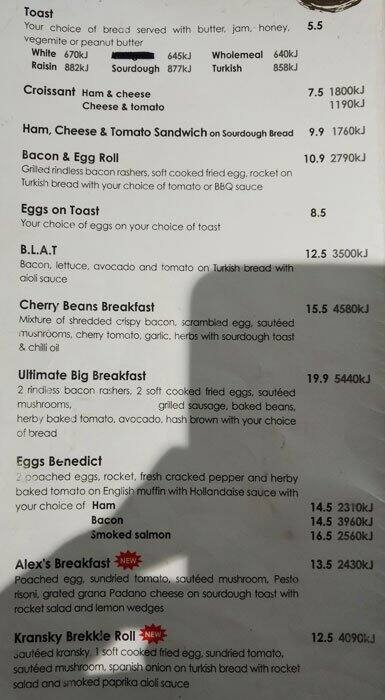 Caffe Cherry Beans Menu, Menu for Caffe Cherry Beans, Rockdale, Sydney ...