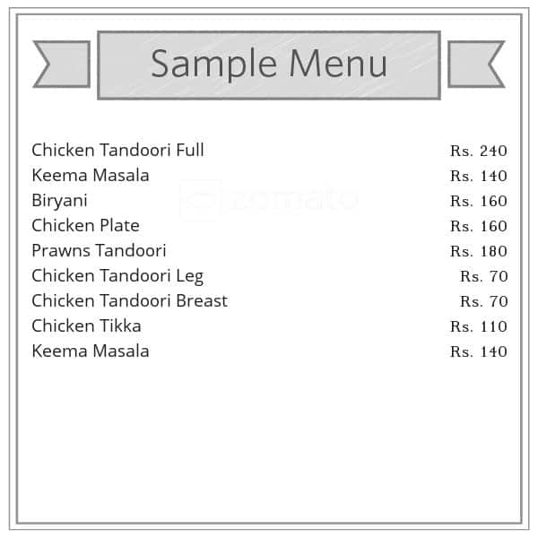 Menu at Grill Chill, Mumbai