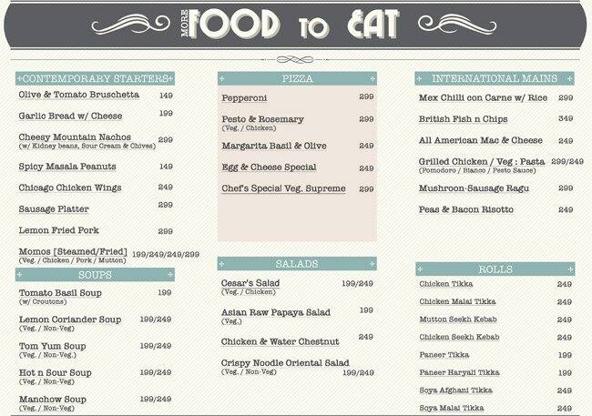 Recycle Menu, Menu for Recycle, Hauz Khas Village, New Delhi - Zomato