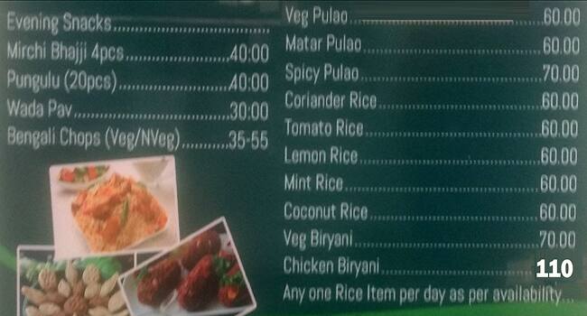 Menu at Umbrella, Hyderabad, Metro cash and carry Suchitra
