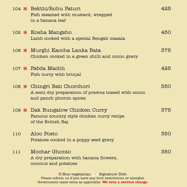 Menu at Citrus Cafe - Lemon Tree Premier, Kolkata