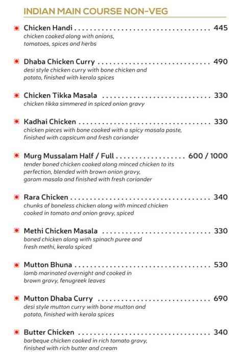 Menu of Exotic - The Dining Bar, Malad West, Mumbai