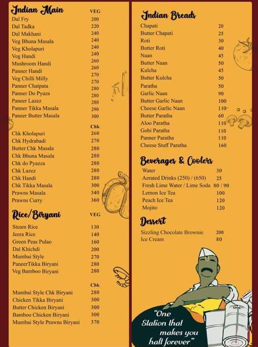 Menu of Amchi Mumbai Local, Oshiwara, Andheri West, Mumbai