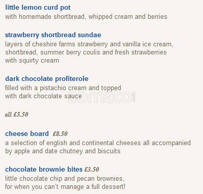 Menu at Albert’s - Restaurants & Bar Didsbury, Manchester